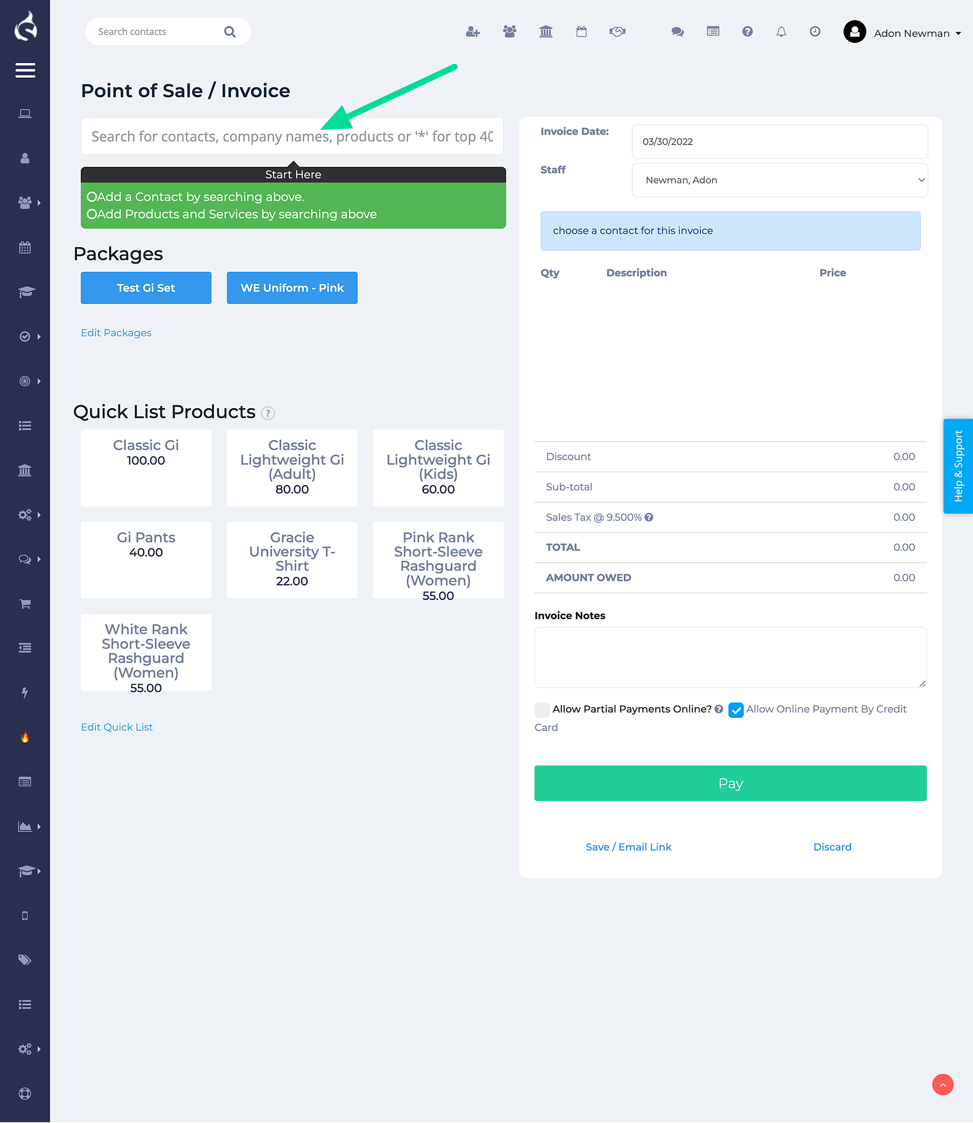 POS Layout – Spark For CTCs Knowledgebase