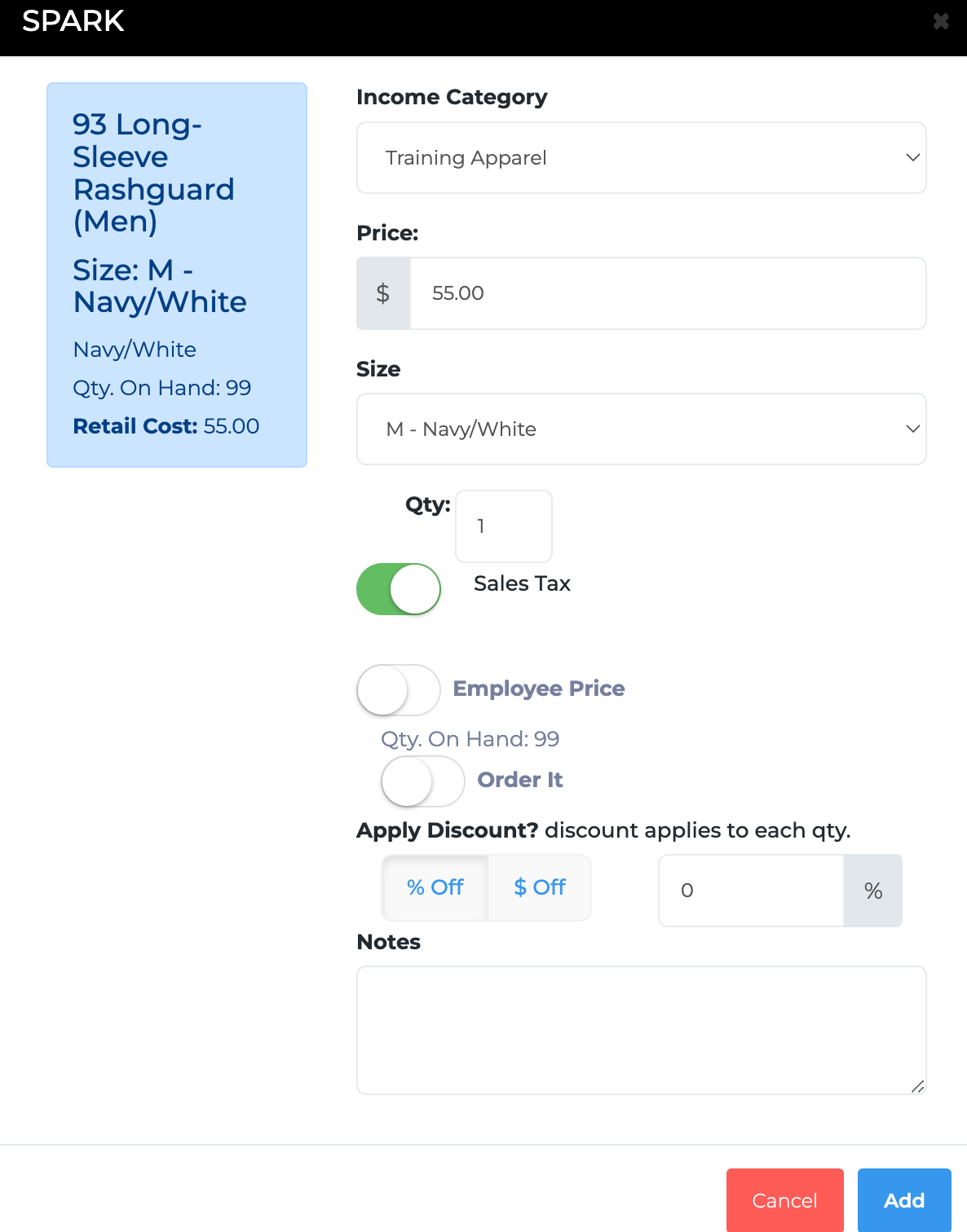 Pos Layout Spark For Ctcs Knowledgebase
