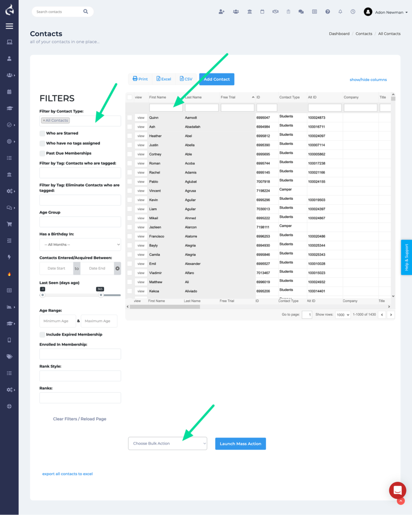 Contact Profiles – Spark For CTCs Knowledgebase